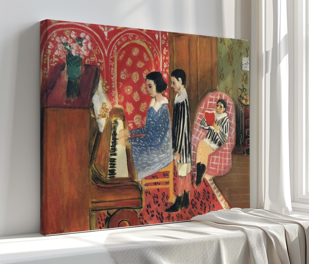 Henri Matisse the Piano Lesson Canvas Print Wall Art, Classic Art ...