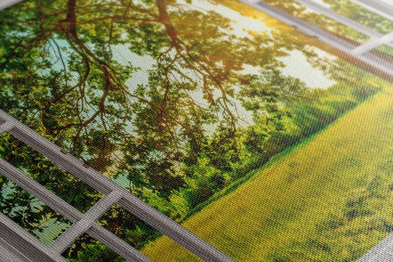 Sunny Summer Day Landscape Canvas Print Wall Art, Green Scenery, Nature ...