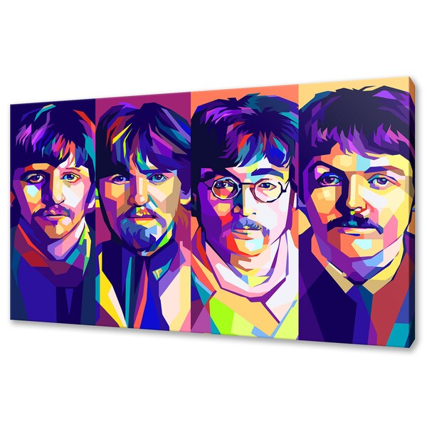 The Beatles Canvas Art - Etsy
