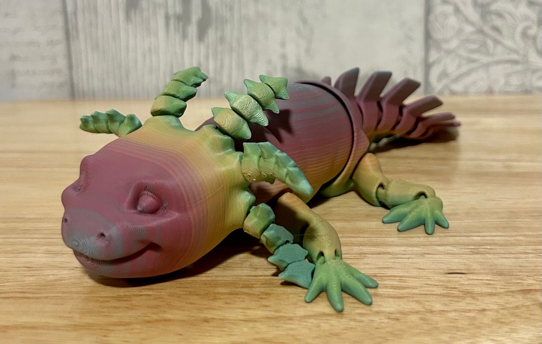 Articulated Cute Axolotl - 3D Printed - Etsy UK