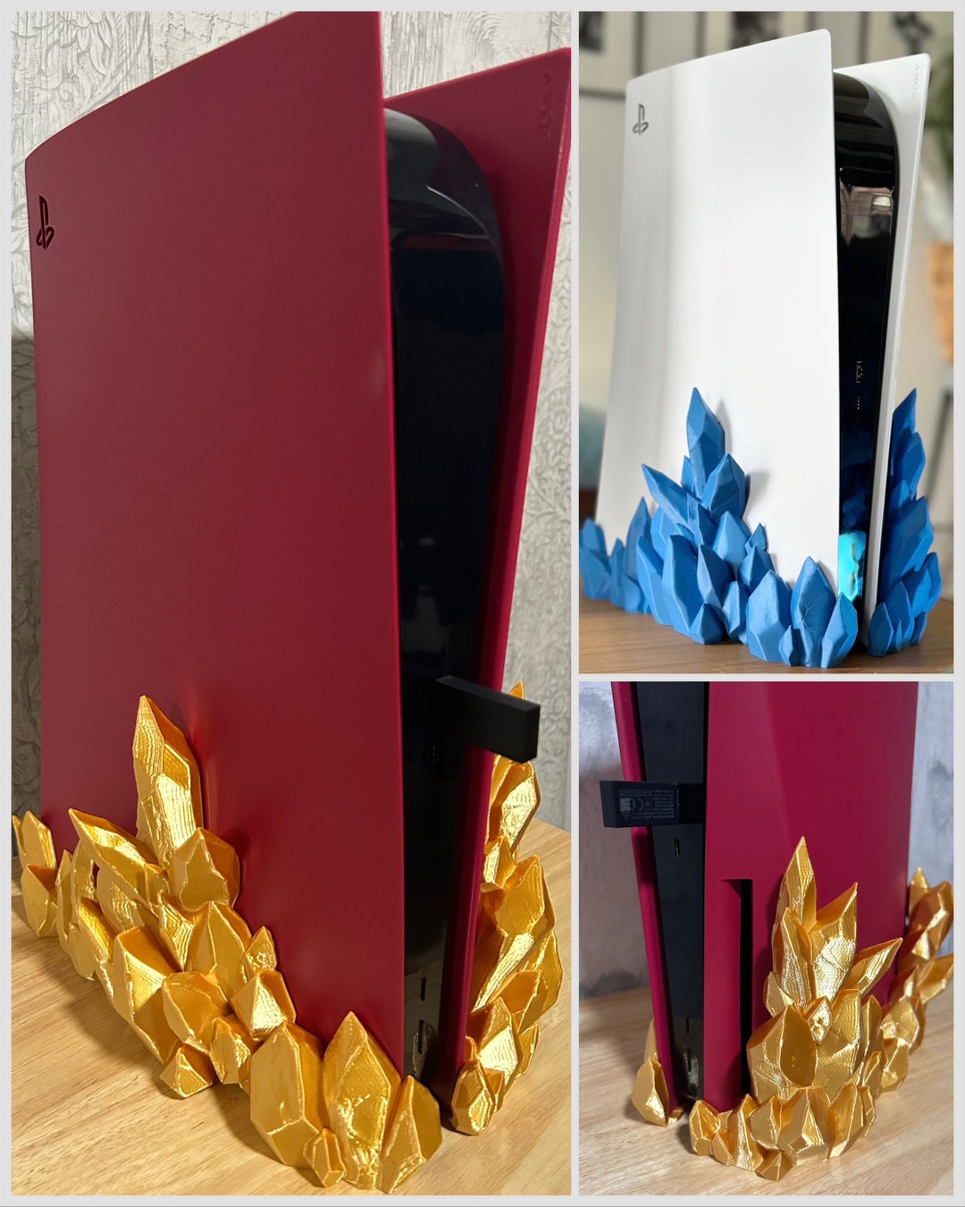PS5 Crystal Stand/dock 3D Printed (DISK ONLY) - Etsy