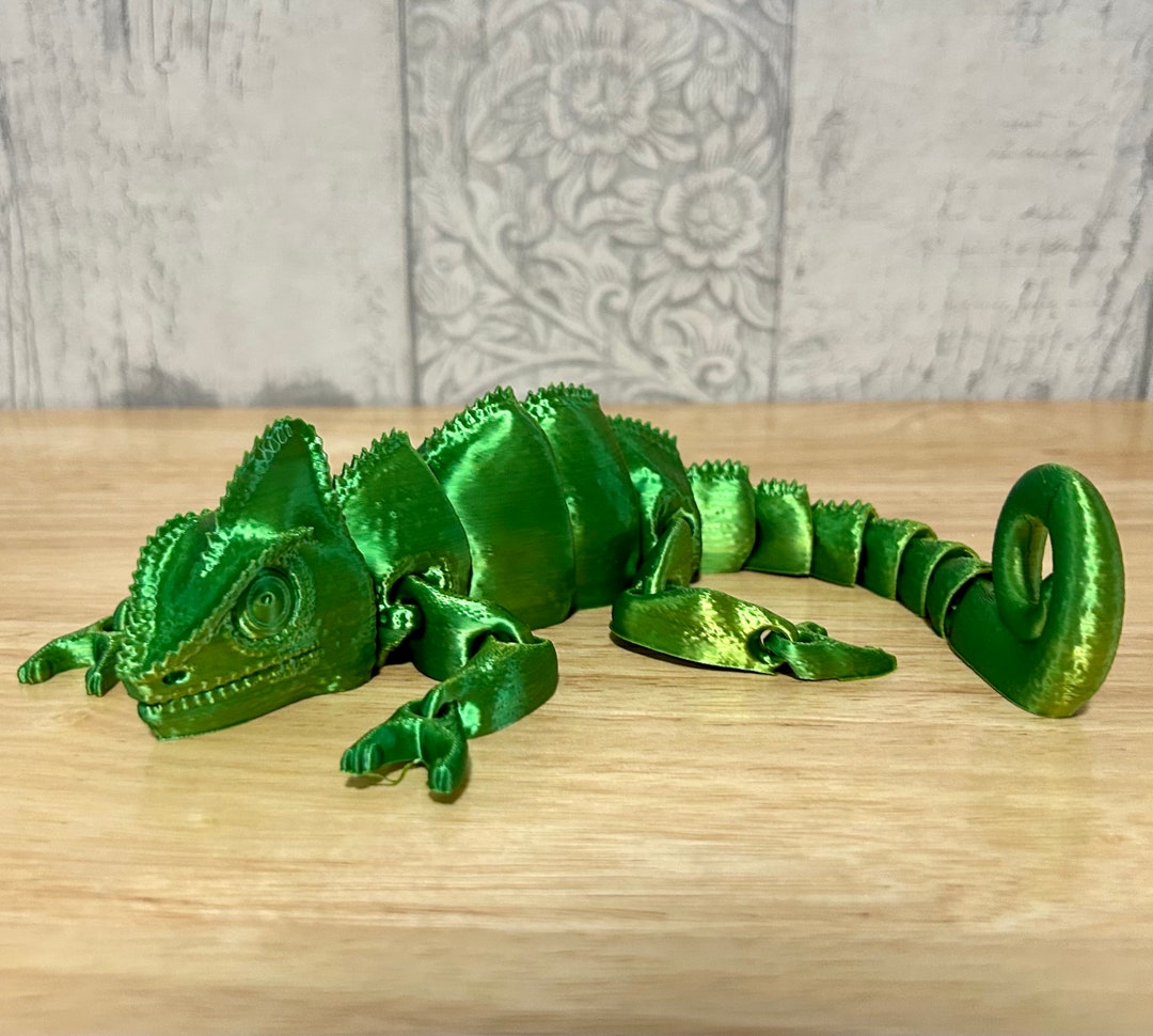 Articulated Chameleon - 3D Printed - Etsy