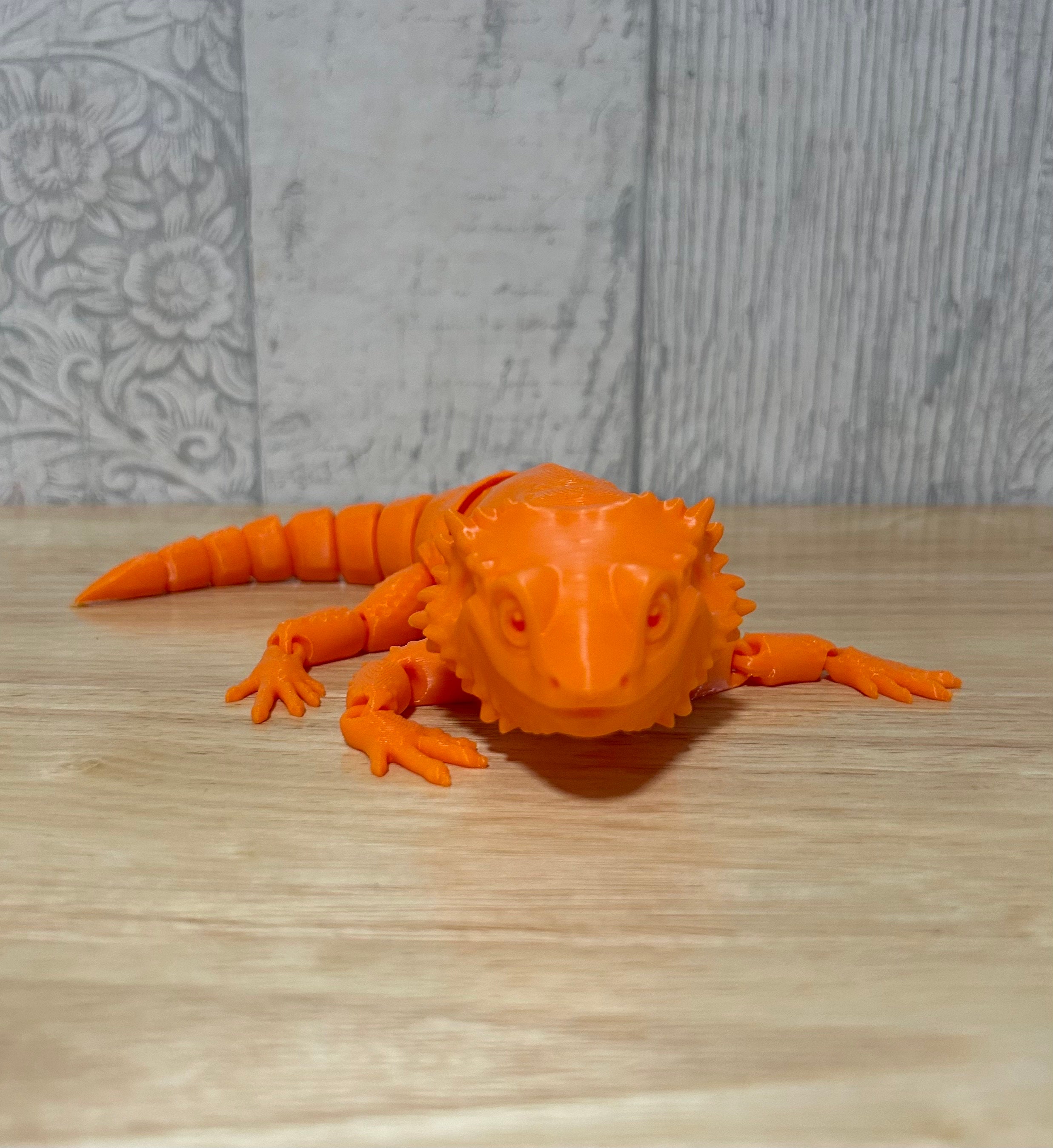 Articulated Bearded Dragon 3D Printed - Etsy