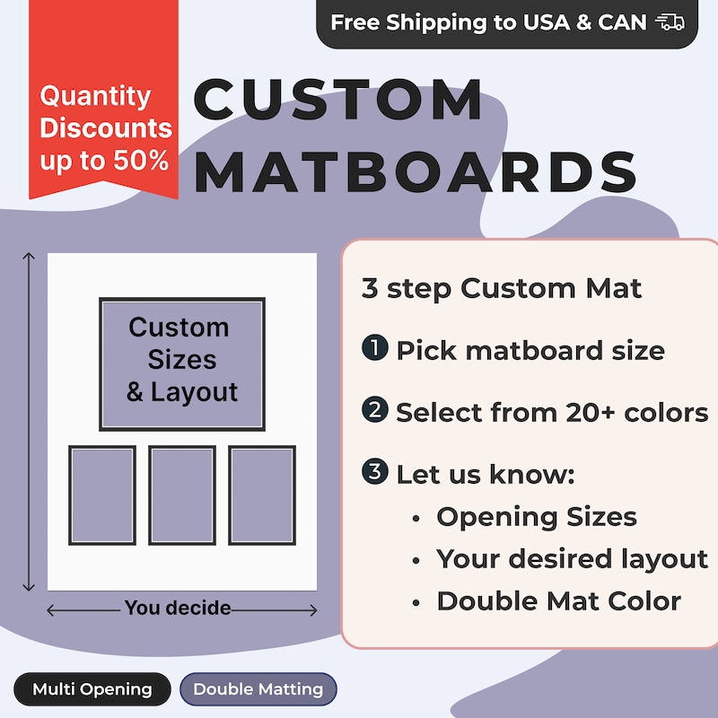 CustomMatBoards - Etsy