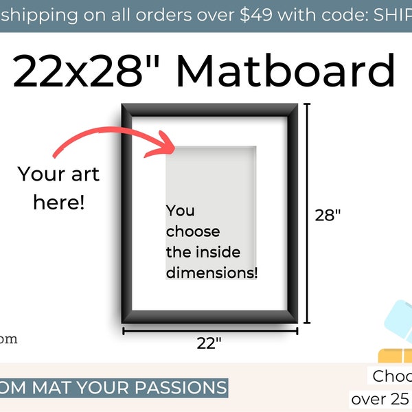 22 X 28 Frame Mat - Etsy