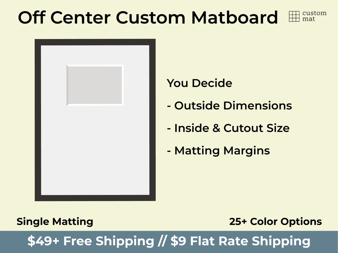 Off Center | Custom Matboard Where You Specify Both the Exterior and ...