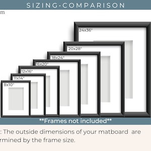 Custom Sized // Backing & Mounting Matboards // Custom Sized Matboards ...