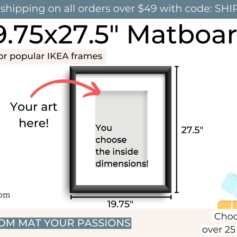 Board on Frame Ikea - Etsy