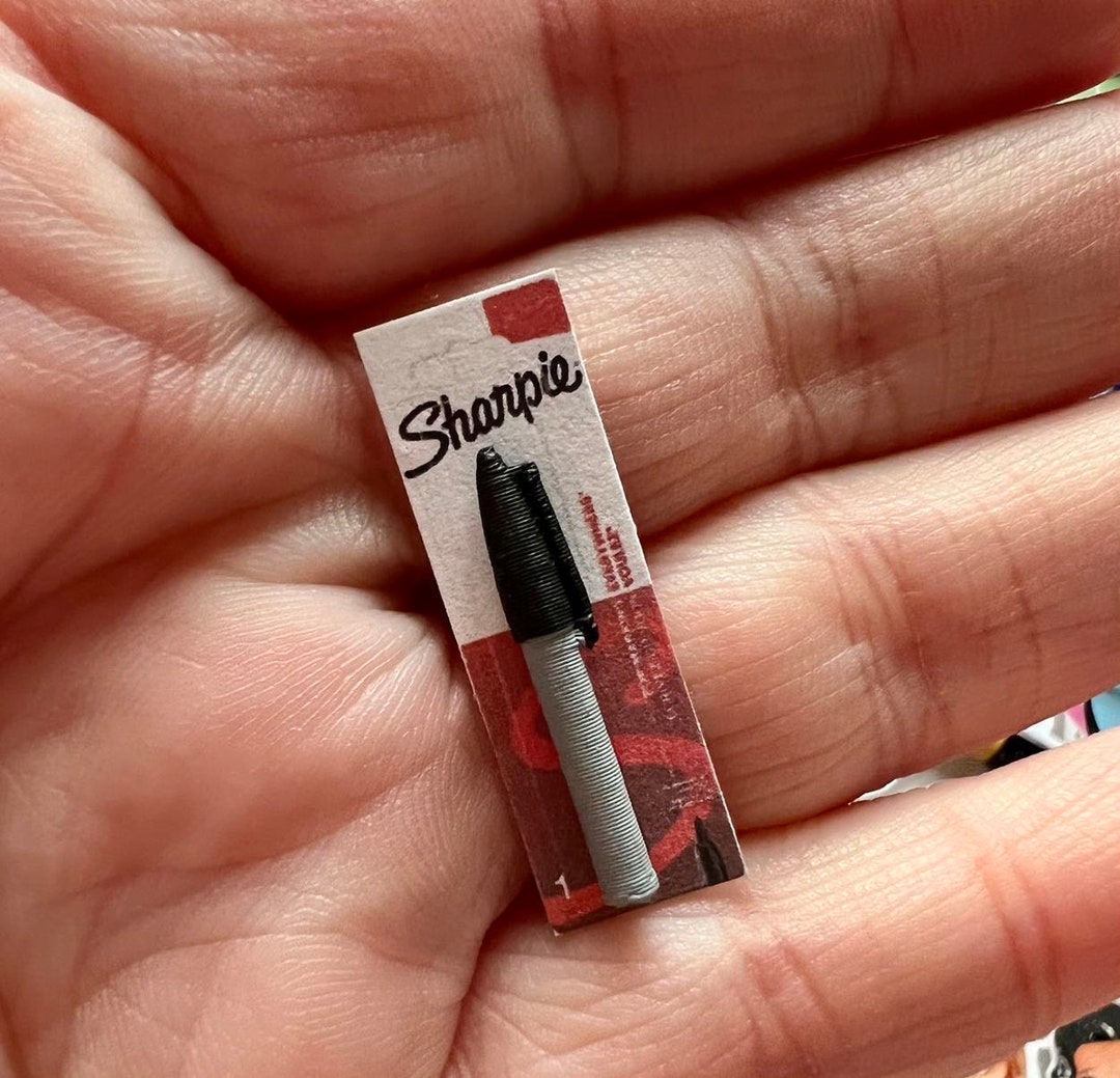 Pack of Single Miniature Sharpie Marker Dolls House Leololabykelly - Etsy