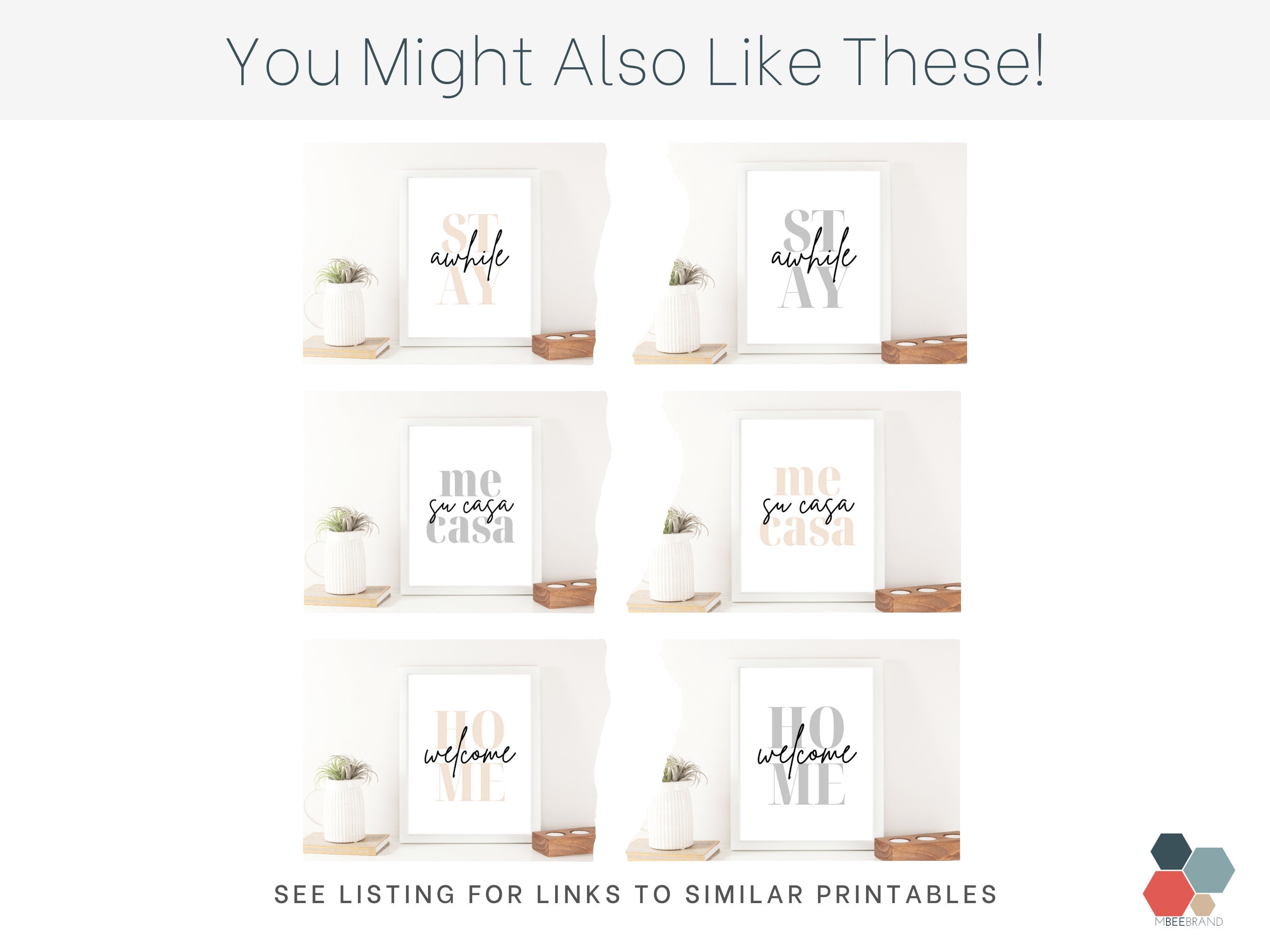 Welcome Home Printable Sign Home Decor Wall Art Print - Etsy