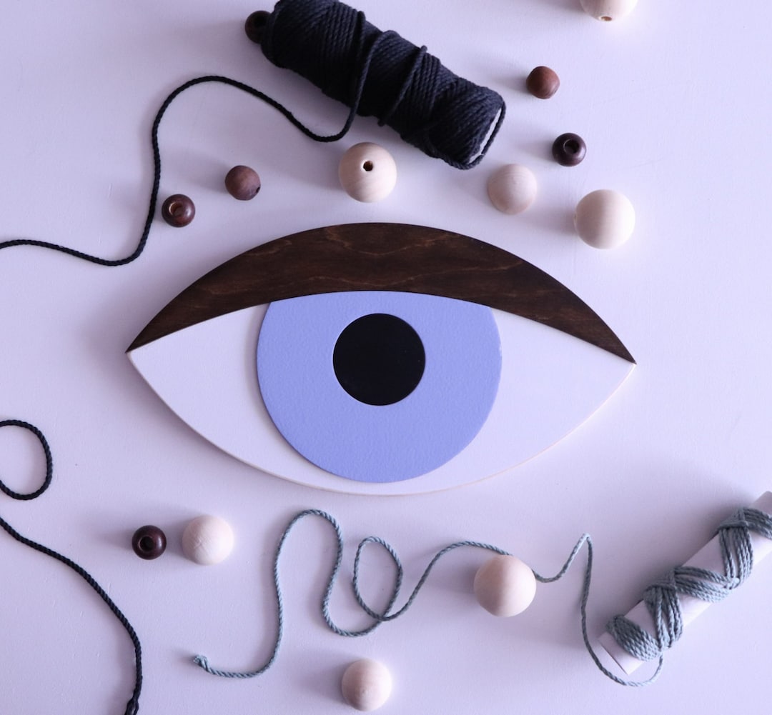 Plywood Eye Peri 3D Wall Art Modern Decor . - Etsy