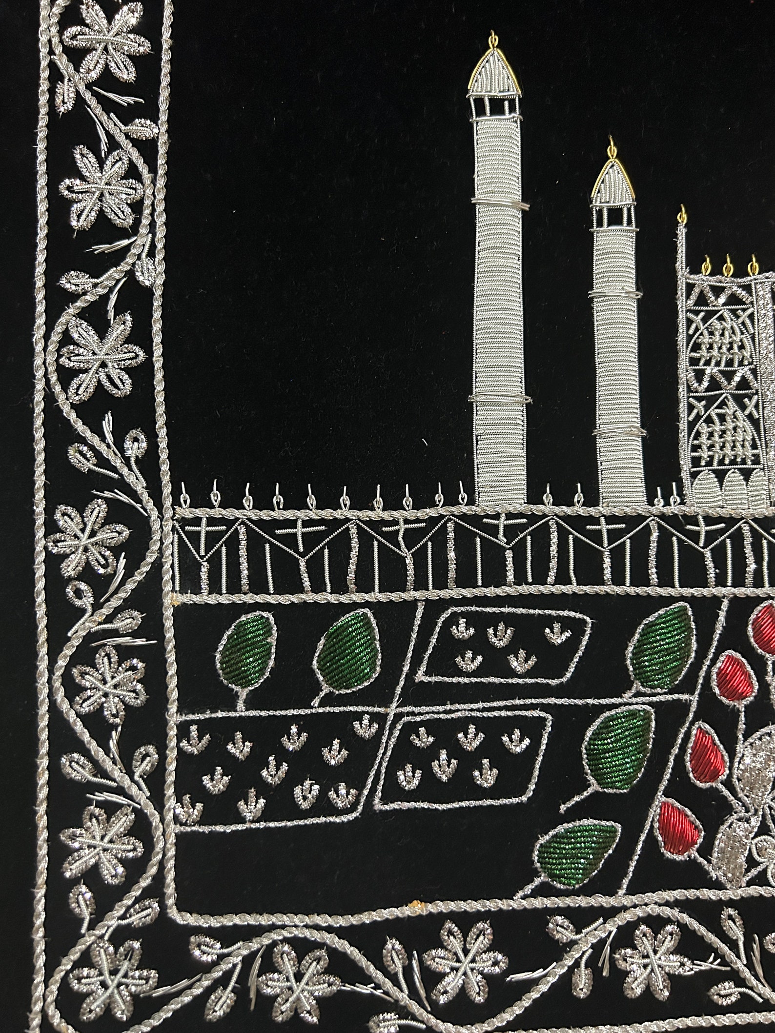 Handcrafted Taj Mahal Zari Art: Indian Folk Art Painting - Etsy