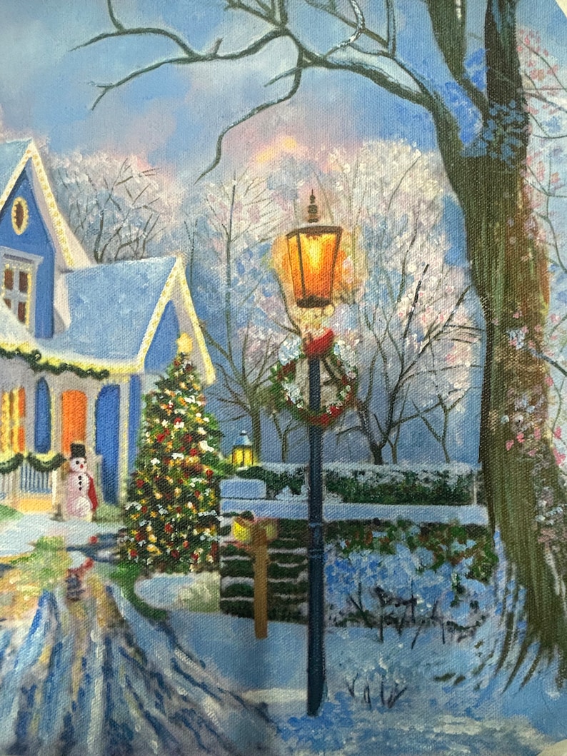 Christmas Painting Original Handmade Art for Wall Decor and Gifting - Etsy