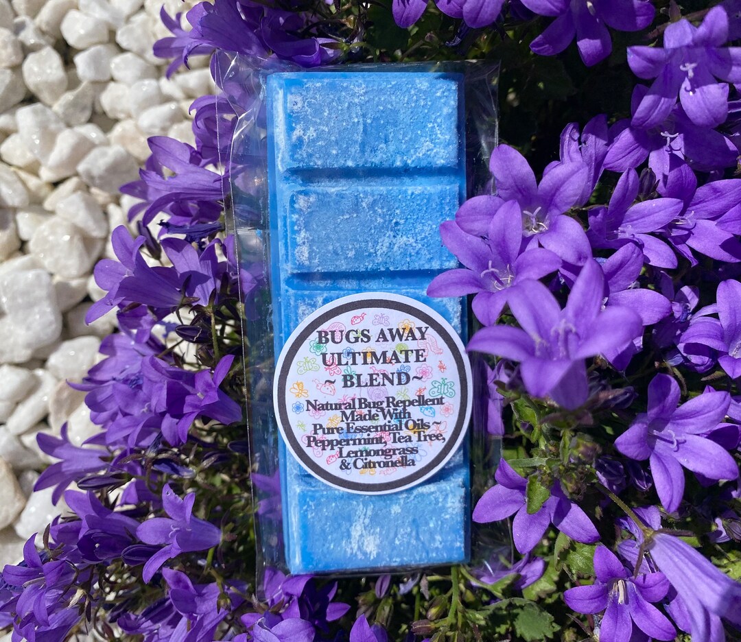 BUGS AWAY Natural Insect Repellent Soy Wax Melt. Citronella, Peppermint ...