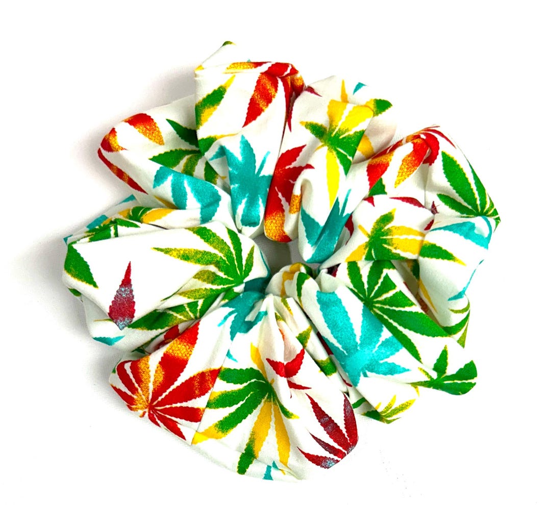 Rainbow Haze - Psychedelic Weed Marijuana Hair Scrunchie - Etsy