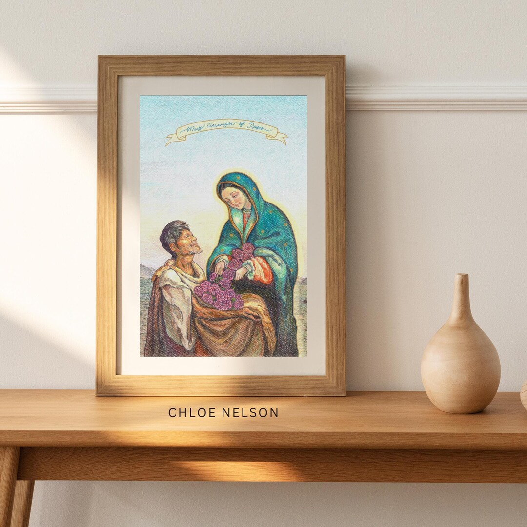 Our Lady of Guadalupe and Juan Diego Art Print - Etsy