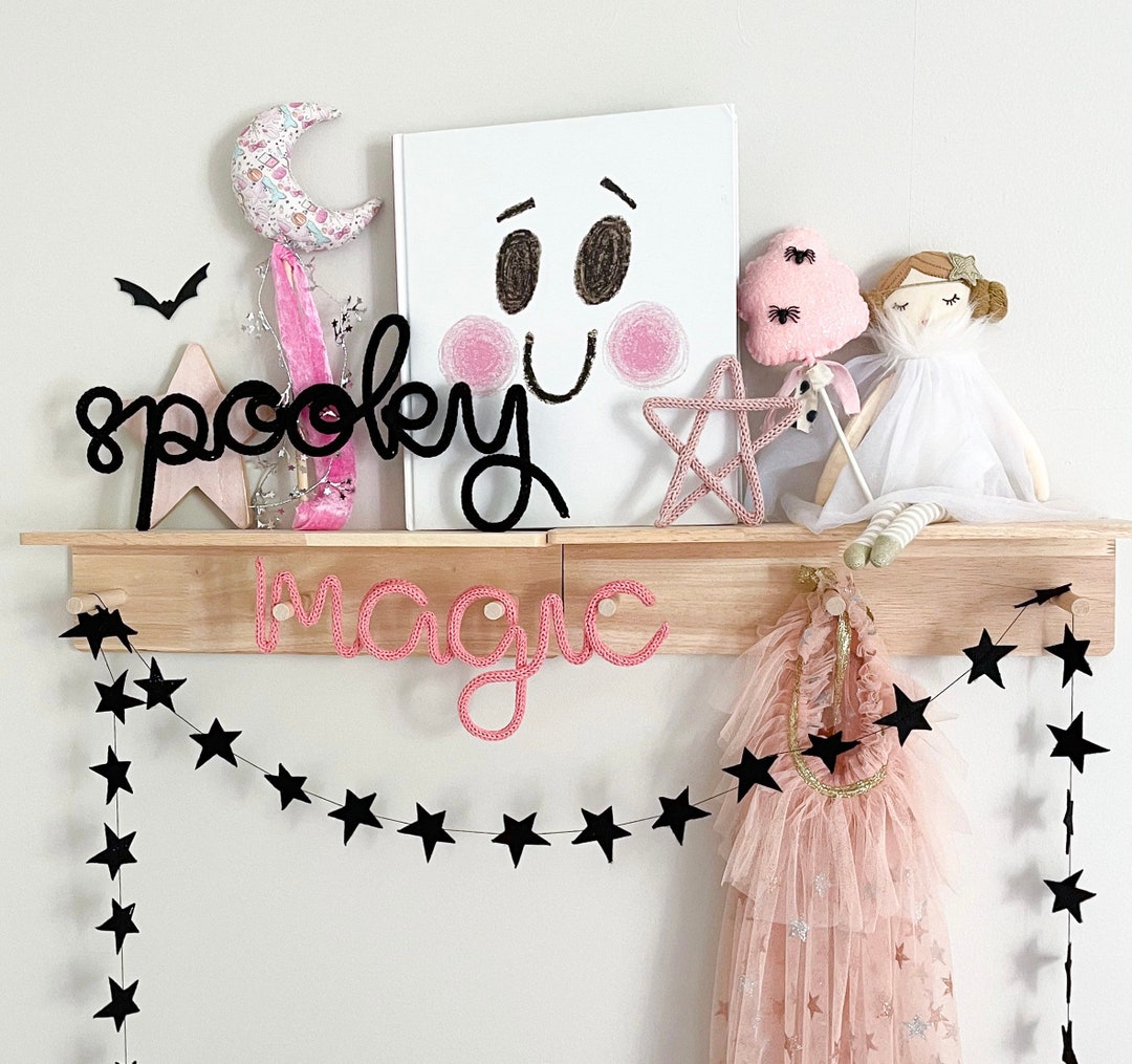 Spooky Wire Sign, Kids Pastel Halloween Decor, Spooky Cute Decor ...