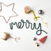 Merry Wall Sign, Merry Christmas Decor, Ecofriendly Christmas Decor ...