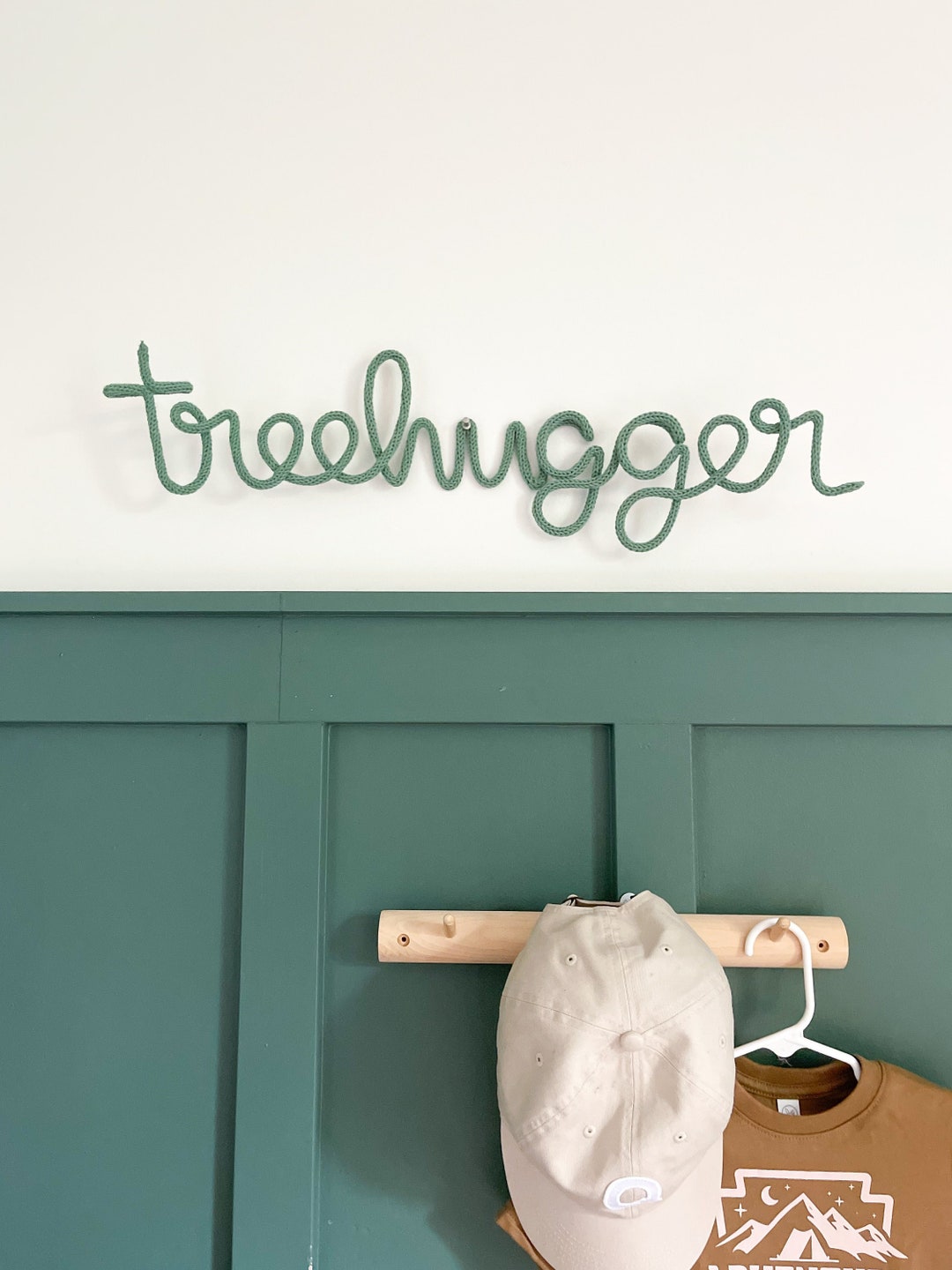 Custom Wire Words, Treehugger Sign, Ecofriendly Wall Decor, Wire Wall ...