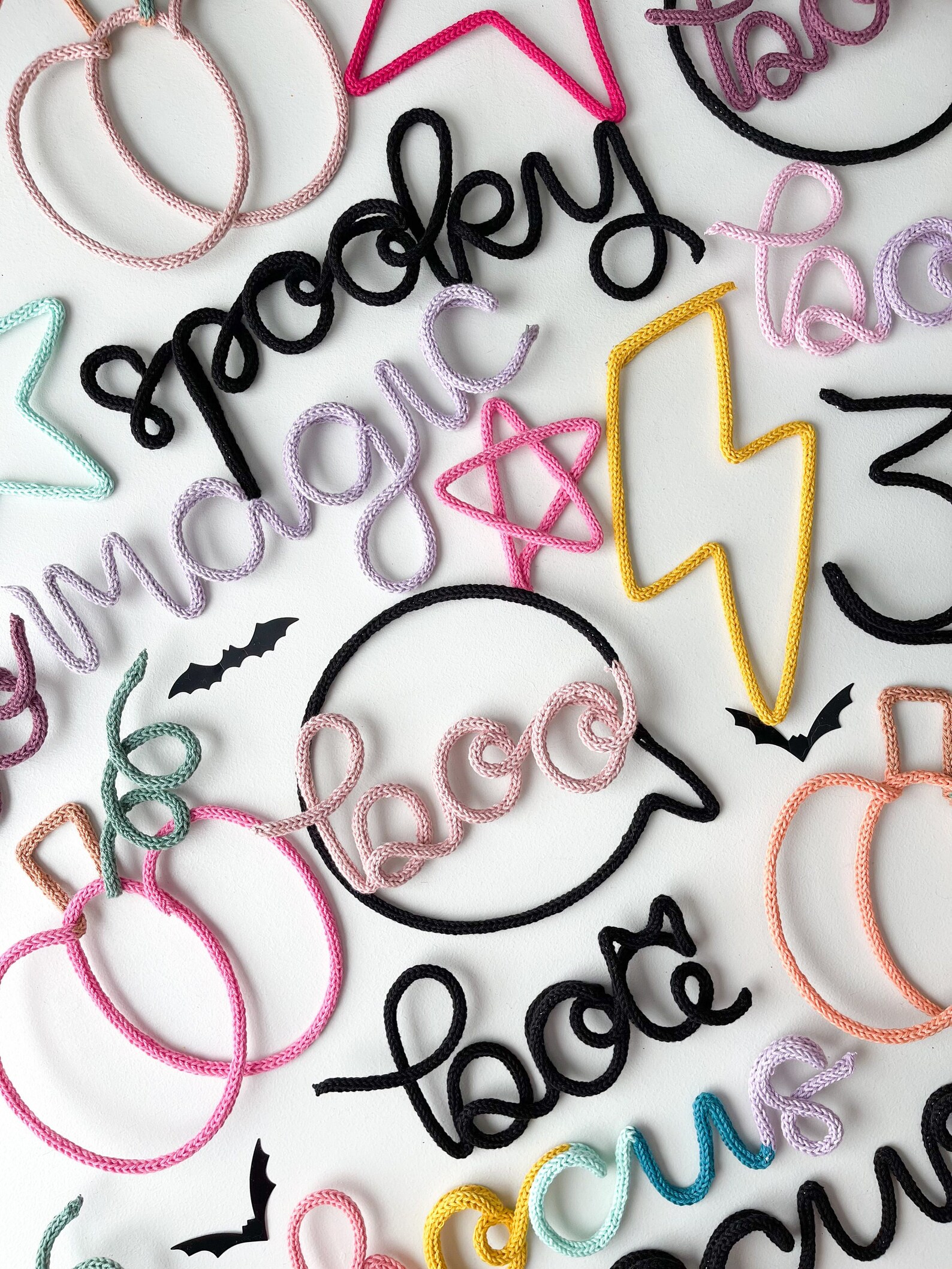 Spooky Wire Sign Kids Pastel Halloween Decor Spooky Cute - Etsy