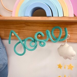 Knitted Wire Name Sign: Custom Nursery Wall Decor - Etsy