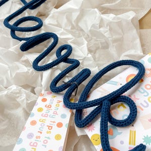 Knitted Wire Name Sign: Custom Nursery Wall Decor - Etsy