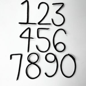 Wire Number, 123 Decor, Number Wall Art, Knit Wire Word, Custom ...