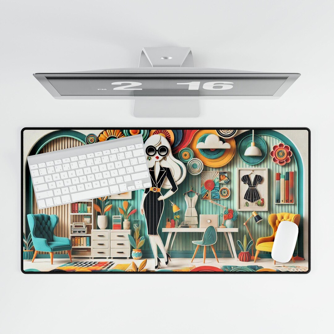 Trendy Female Entrepreneur Desk Mat, for Business Women and Hustlers ...