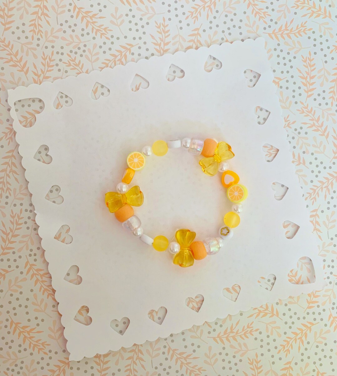 Orange Fruit Kandi Bracelet - Etsy