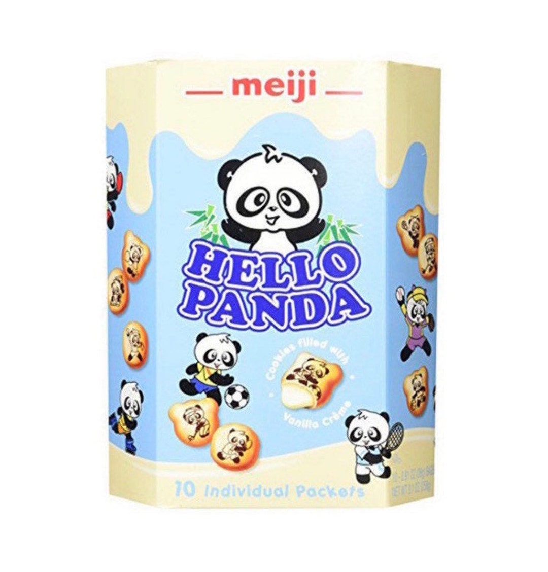 Japanese MEIJI Hello Panda Cookies Milk/vanilla Flavor Family - Etsy