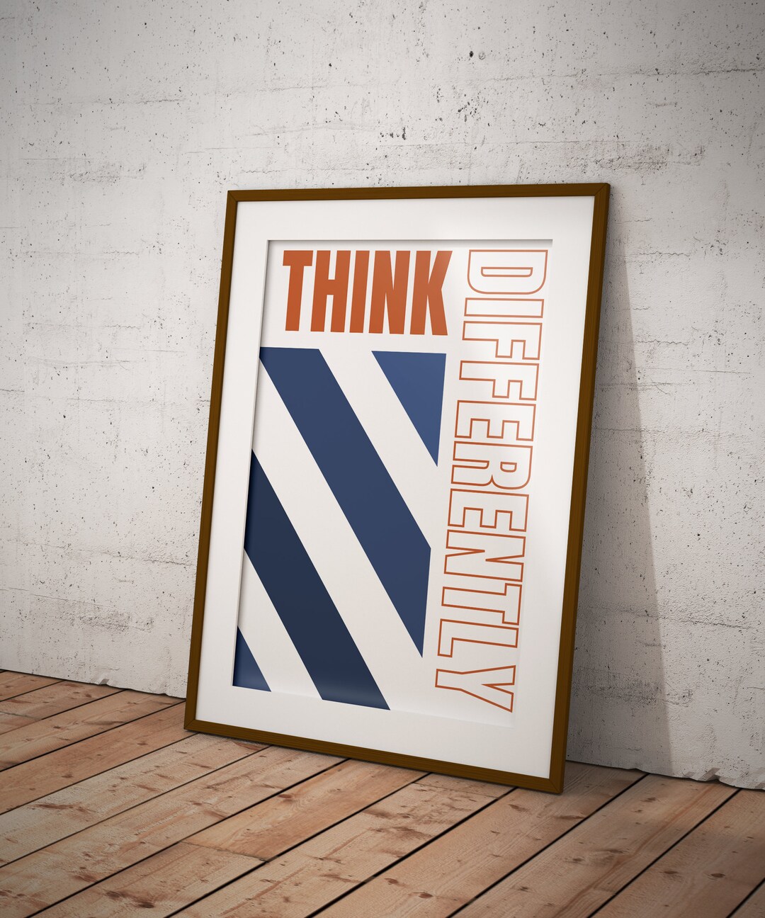 Think Differently Inspiring Illustration Poster - Etsy