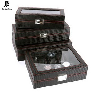 12 Slot PU Leather Watch Storage Boxes, Men & Women's Jewelry Display ...