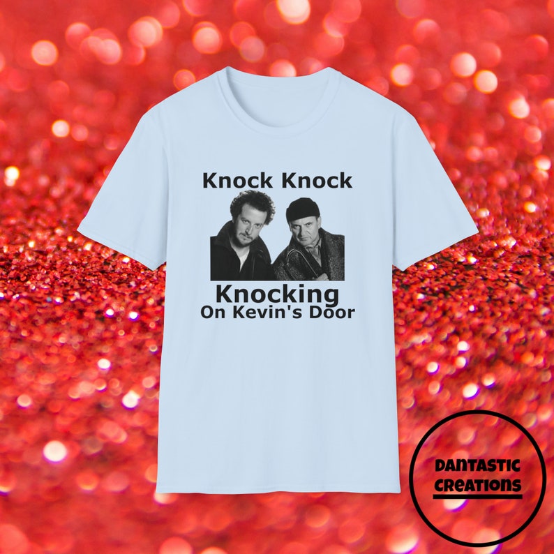 Knock Knock Knocking on Kevin's Door Home Alone Tee Christmas Shirt ...