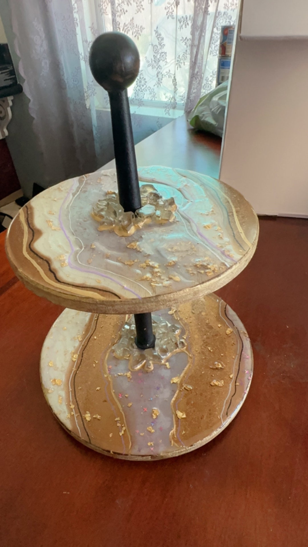 Two-tier Lazy Suzy Trays - Etsy