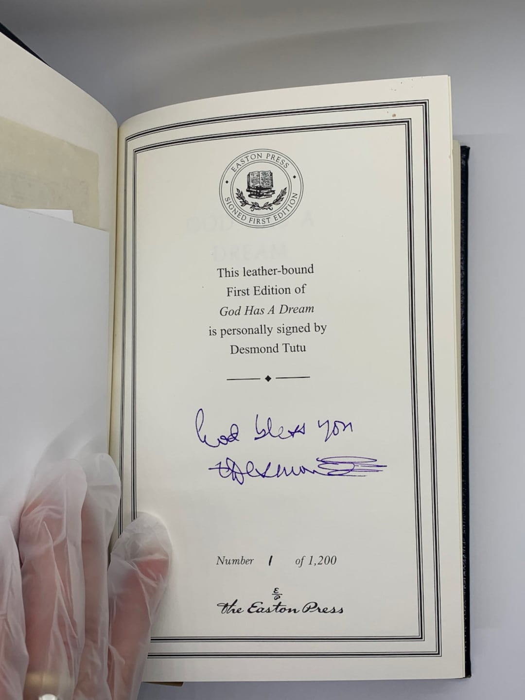 Desmond Tutu Book God Has A Dream Signed (1 of 1,200) First Edition ...