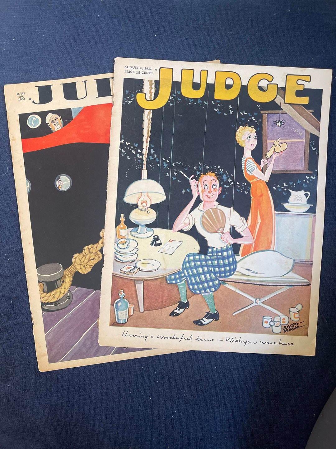 Vintage Judge Magazine Covers – June & August 1931 (covers Only) - Etsy