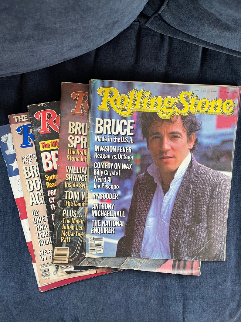 Vintage Bruce Springsteen 1981 Rolling Stone Magazine - Etsy