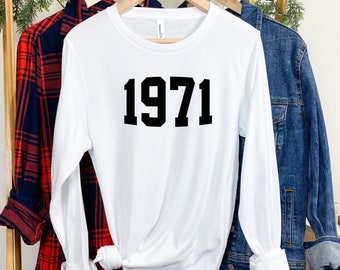 1971 Birthday Shirt - Etsy