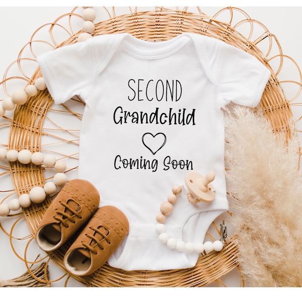 Second Grandchild Announcement - Etsy