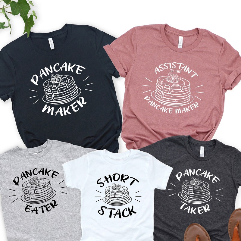 Pancake Family Tee Shirts - Etsy