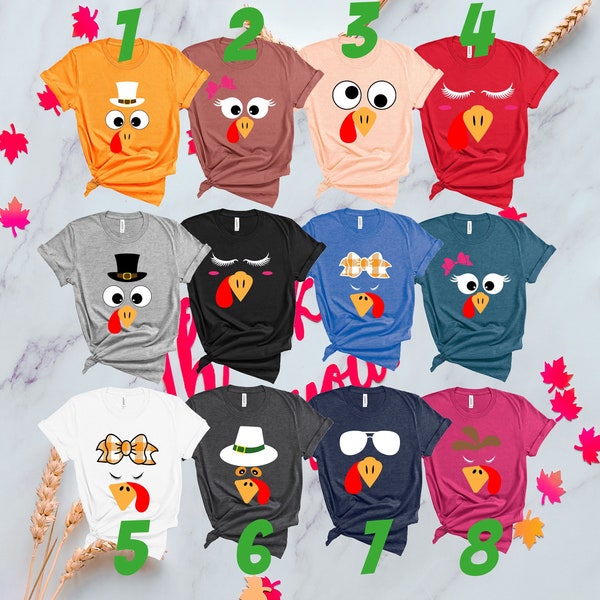 Turkey Face Shirt - Etsy