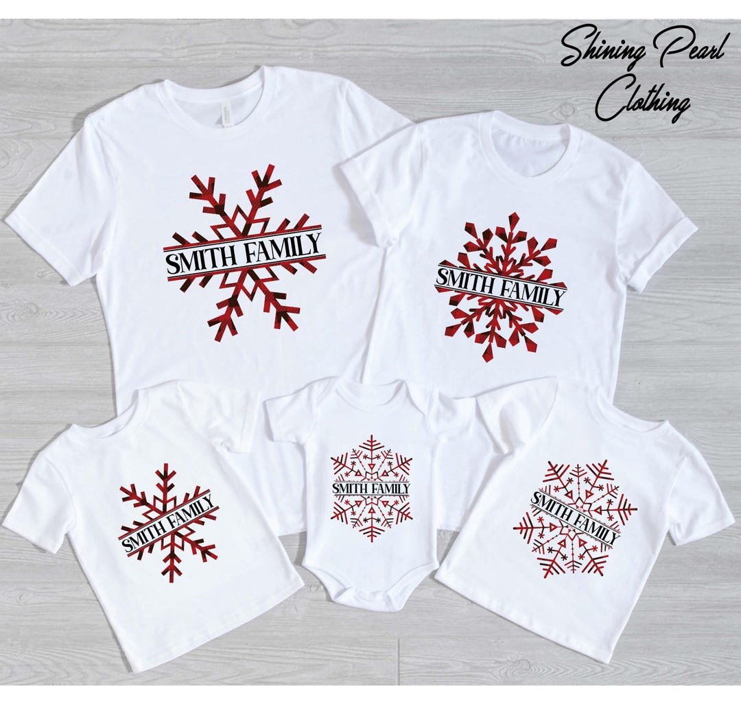 Custom Family Shirts, Matching Family Christmas Shirts, Personalized ...