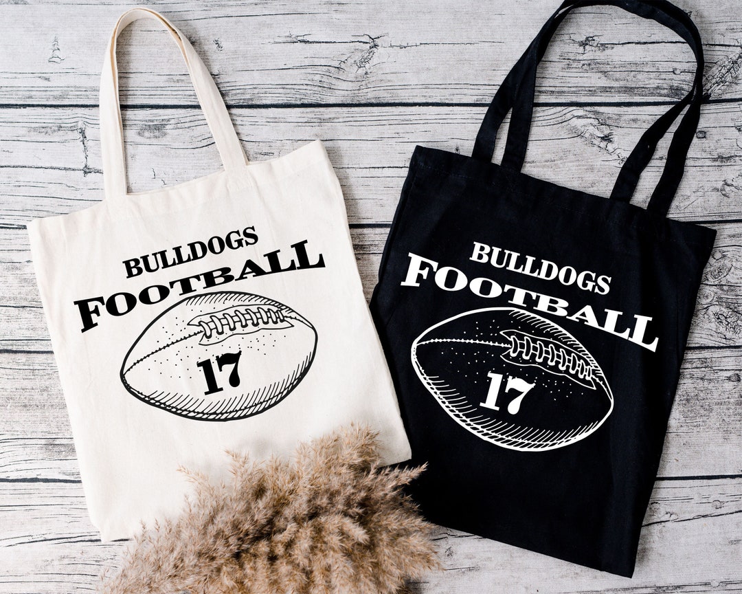 Personalized Football Tote Bag, Custom Football Team Logo Tote Bag ...