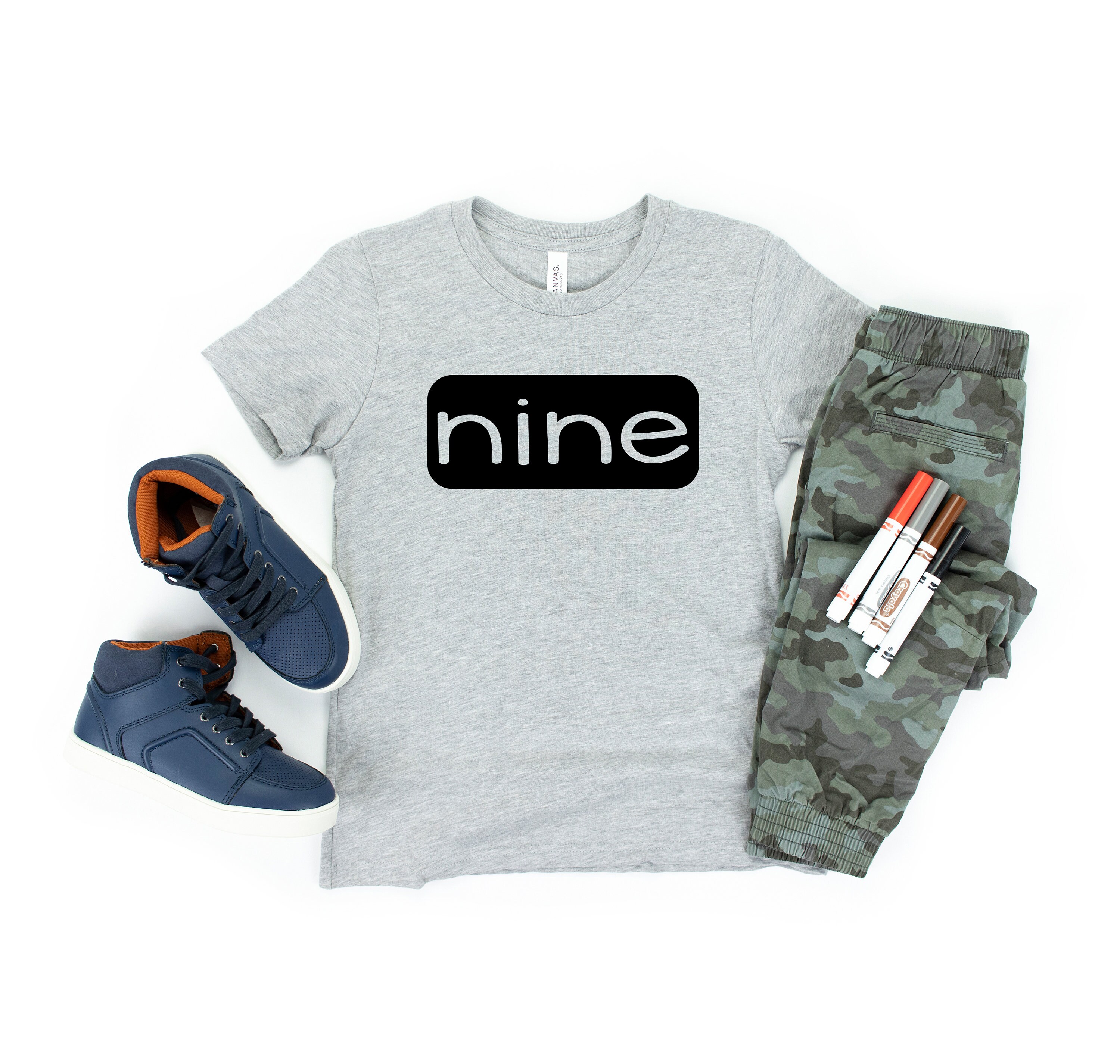 Hello Nine Shirt 9th Birthday Shirt Nine Shirt Nineth | Etsy