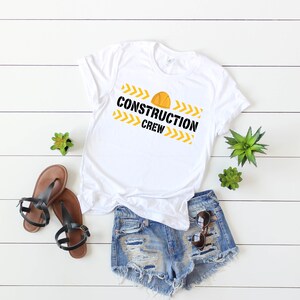 Construction Crew Shirt, Construction Birthday Shirt, Contractor Shirt ...