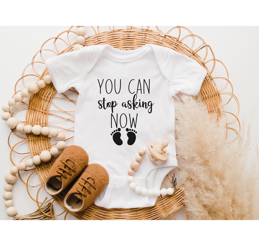 You Can Stop Asking Now Onesie®, Baby Onesie®, Baby Bodysuit, Baby ...