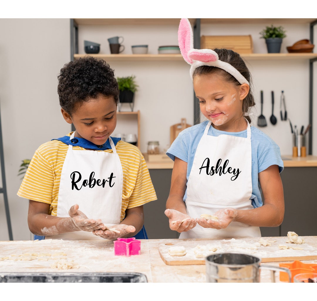 Personalized Kids Apron, Cooking Kitchen Gift, School Gift, Student ...