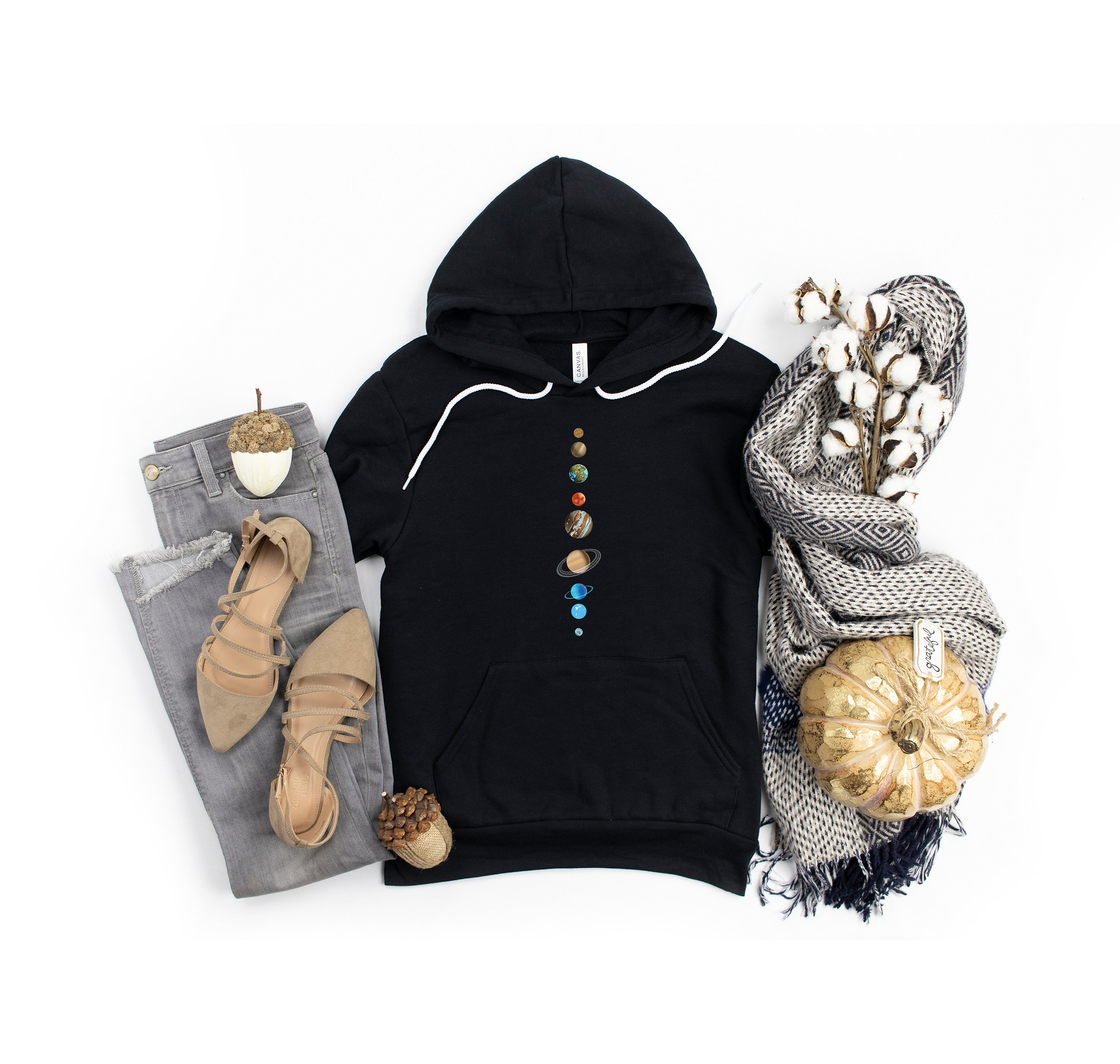 Planets Design Hoodie Solar System Planet Hoodie Sweatshirt | Etsy