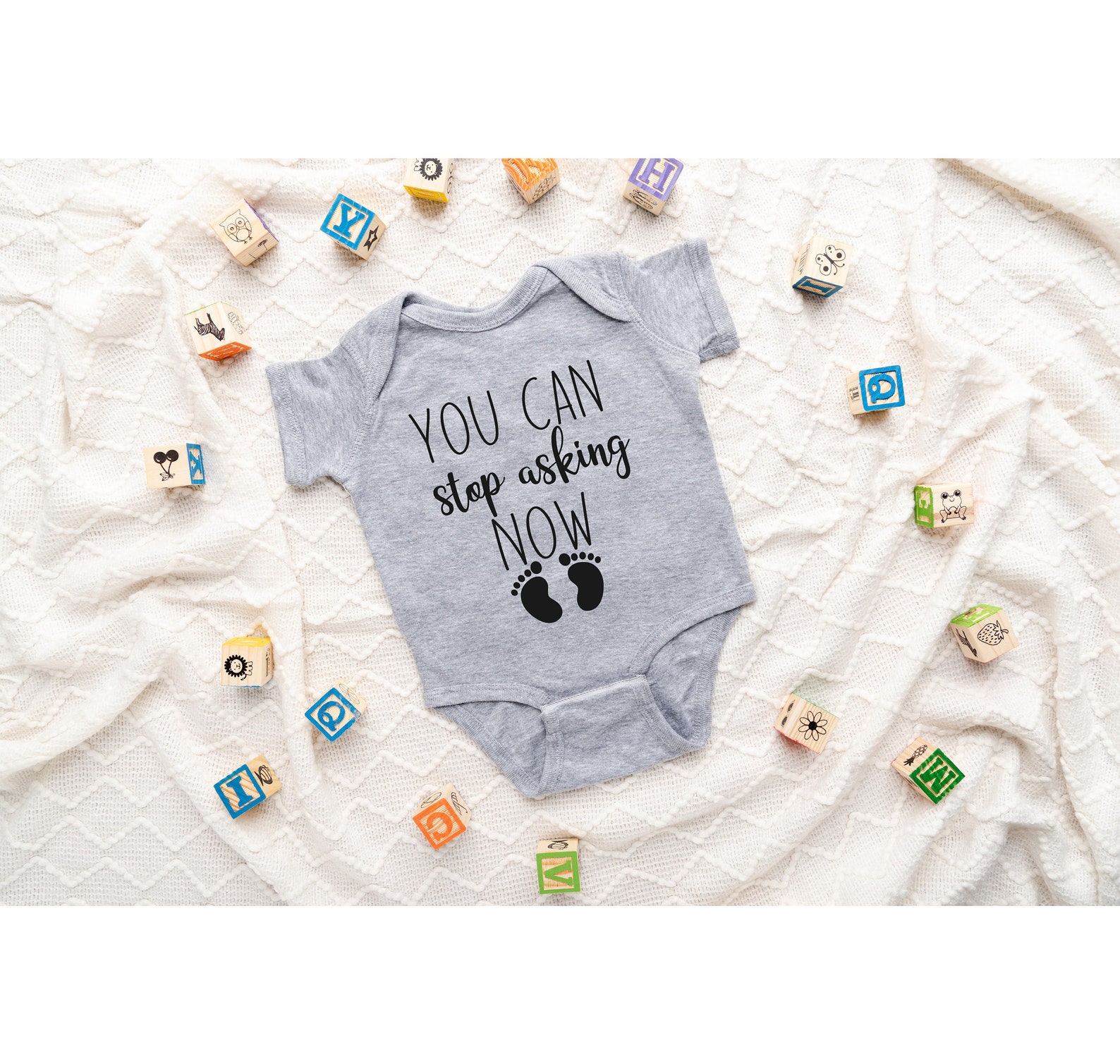 You Can Stop Asking Now Onesie®, Baby Onesie®, Baby Bodysuit, Baby ...