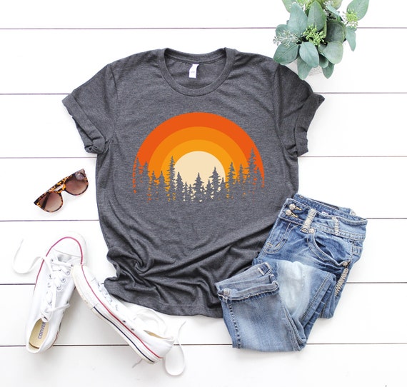 Forest Shirt Tree Adventure is Calling Mountain Themed T - Etsy